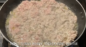Ground turkey recipe with slow cooked baked beans.